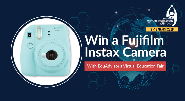Win Instax Camera With EduAdvisor’s Virtual Education Fair
